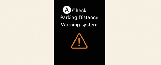 A: Check Parking Distance Warning system.