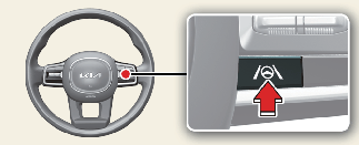 With the vehicle on, shortly press the Lane Driving Assist button ...