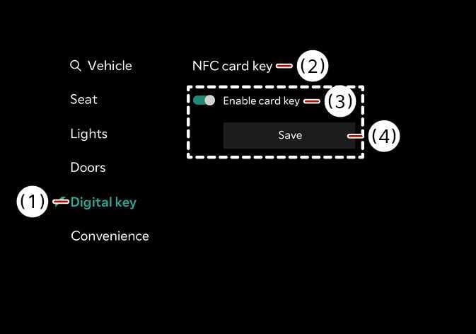 How to register Digital Key 2 (card key)