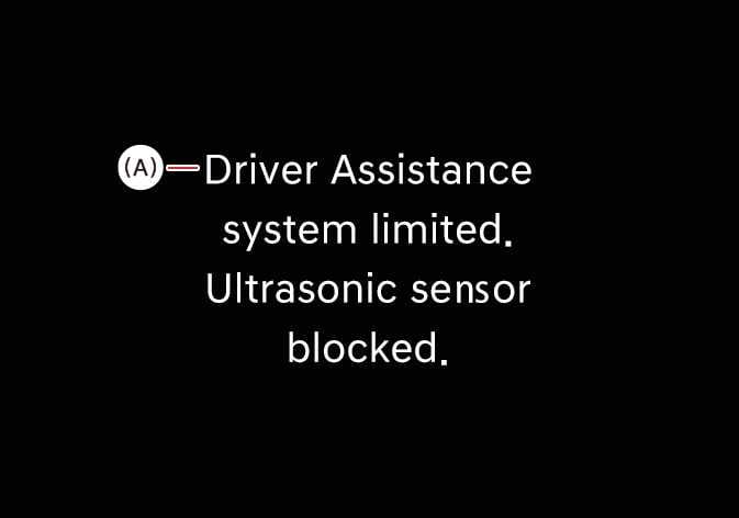 Parking Distance Warning disabled