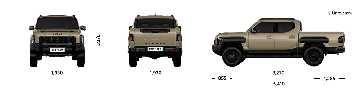 The Kia Tasman | Specifications | The All-terrain Pickup | Kia Global